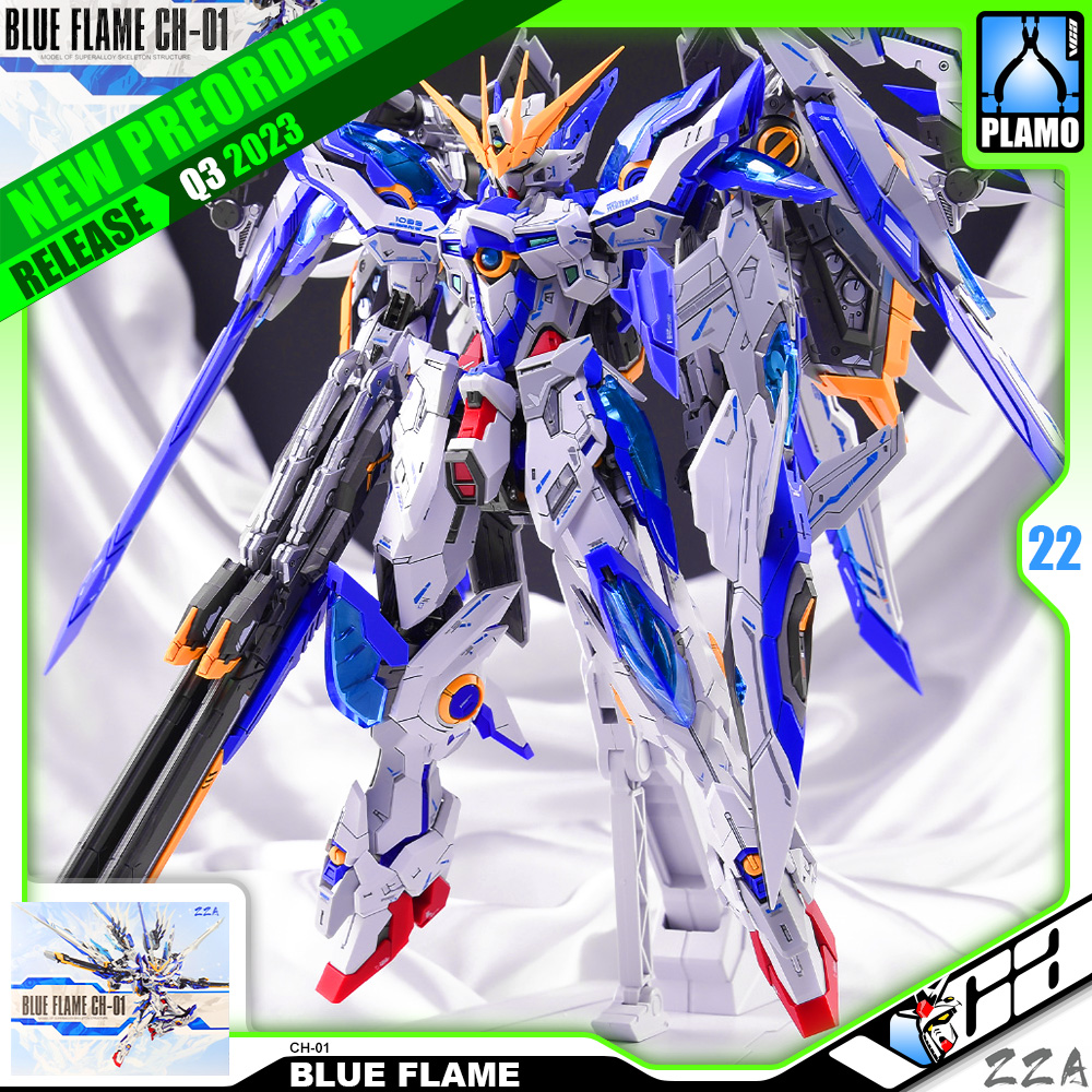 ZZA Model Mecha Plamo CH-01 BLUE FLAME 蓝焰 : Inspired by LnwShop.com